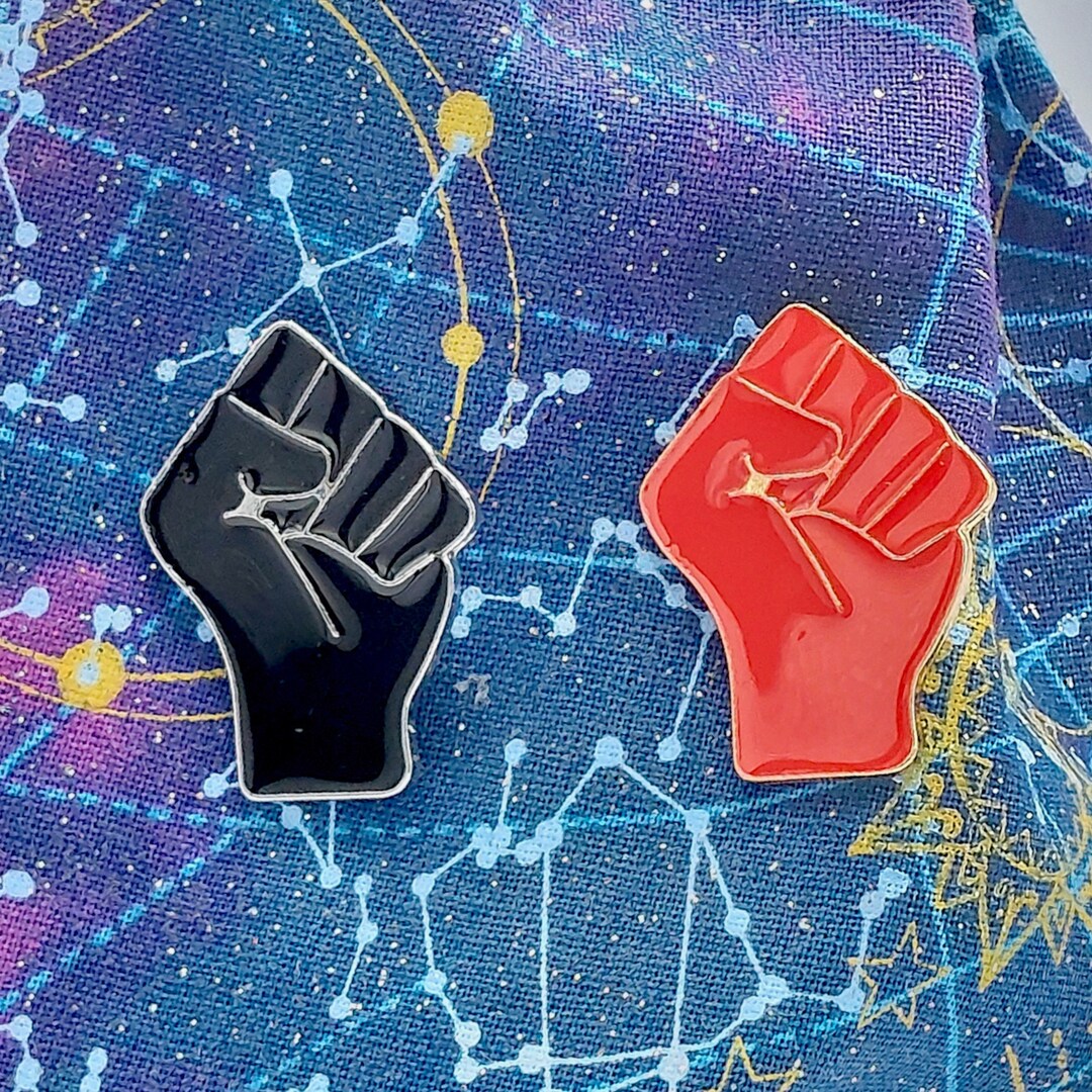Raised Fist Pin Fist Pin Badge BLM Pin Black Lived Matter Badge BLM ...