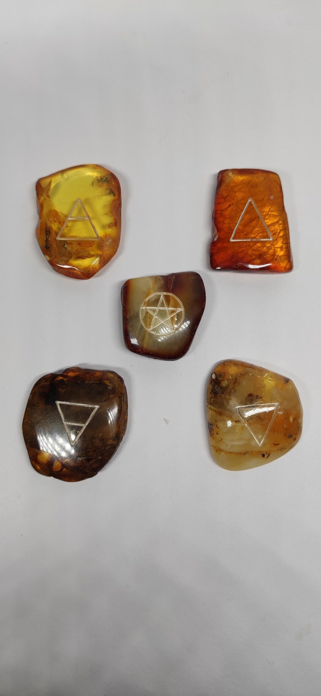 5 Elements Amber Runes Made to Order | Christmas Gift | Ukrainian ...