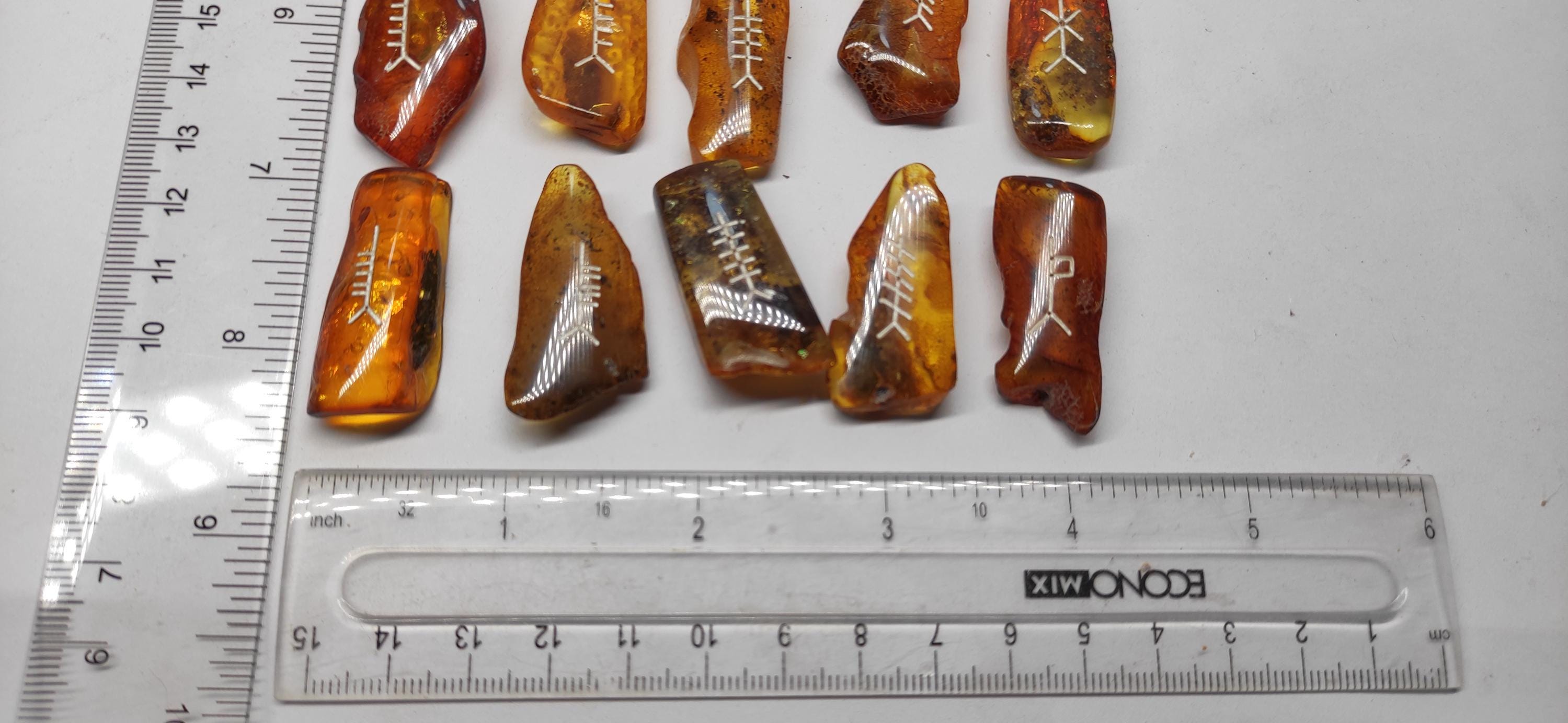 Amber Rune Set.ogham Amber Rune Set.set of Ogham Runes in an Amber Box ...