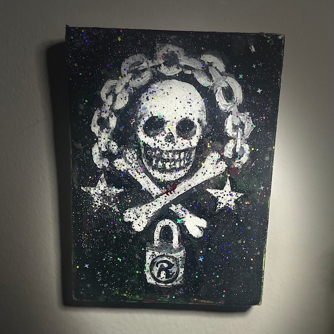 Skull Lock Chain - Etsy