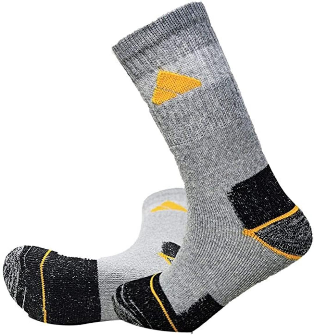 Mens High-quality Grey Work Socks Heavy Duty Boot Workwear - Etsy