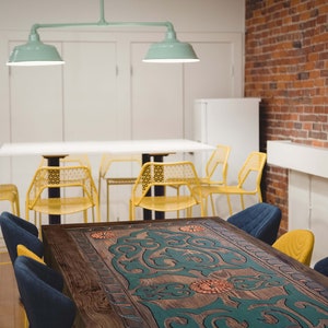 Hand-carved Solid Wood Dining Table: Rustic Farmhouse Style - Etsy