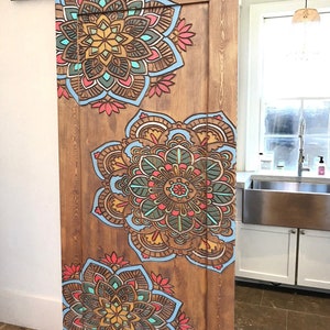 Hand Carved Mandala Wooden Door: Custom Bedroom/pantry Door - Etsy