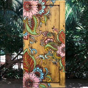 Hand-painted Mandala Wooden Door: Custom Classic Single Door - Etsy
