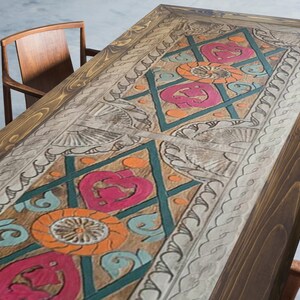 Custom Dining Table/carved Table/unique Table/hand Carved Table/dining ...