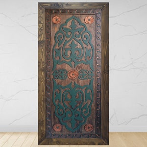 Hand-carved Solid Wood Dining Table: Rustic Farmhouse Style - Etsy