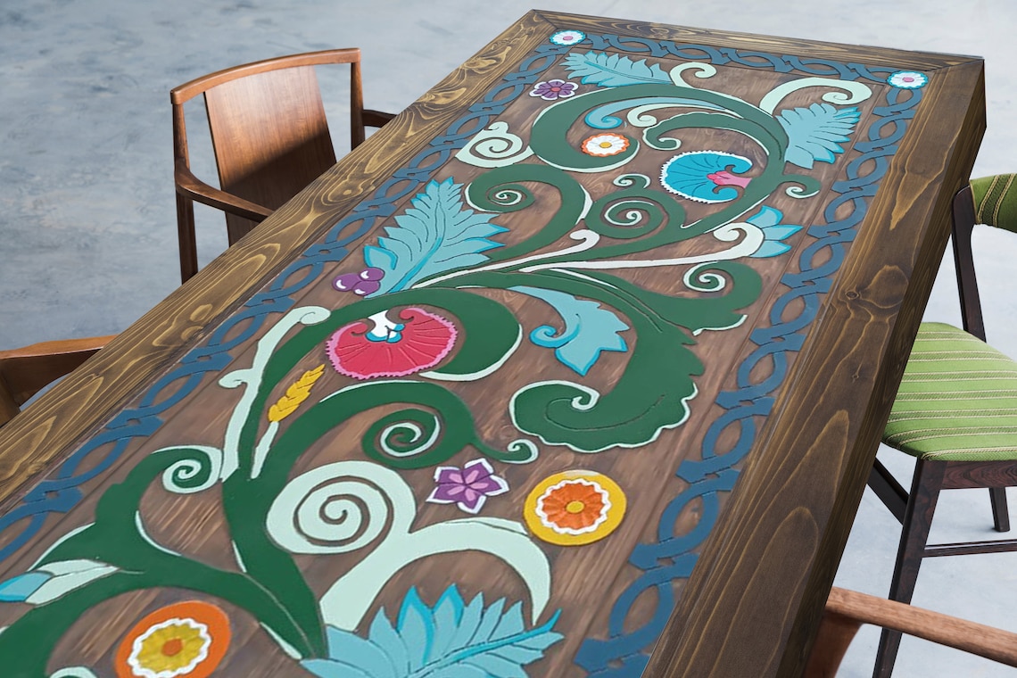 Custom Dining Table/carved Table/unique Table/hand Carved - Etsy