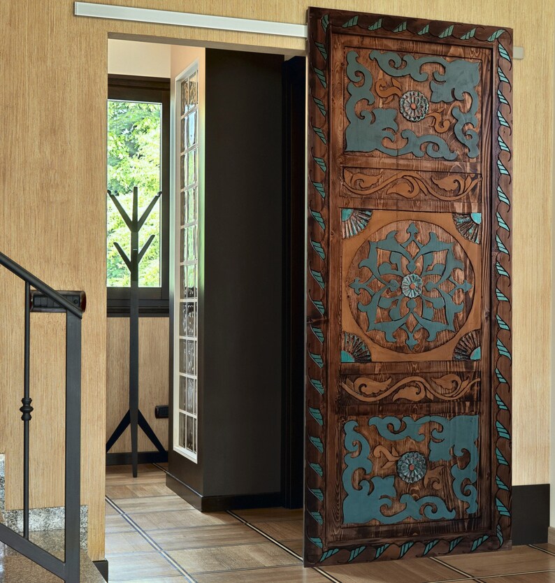 Custom Barn Doors/reclaimed Carved Barn Door/ Custom Sliding - Etsy