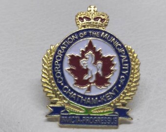 Antique Crest Pin - Etsy