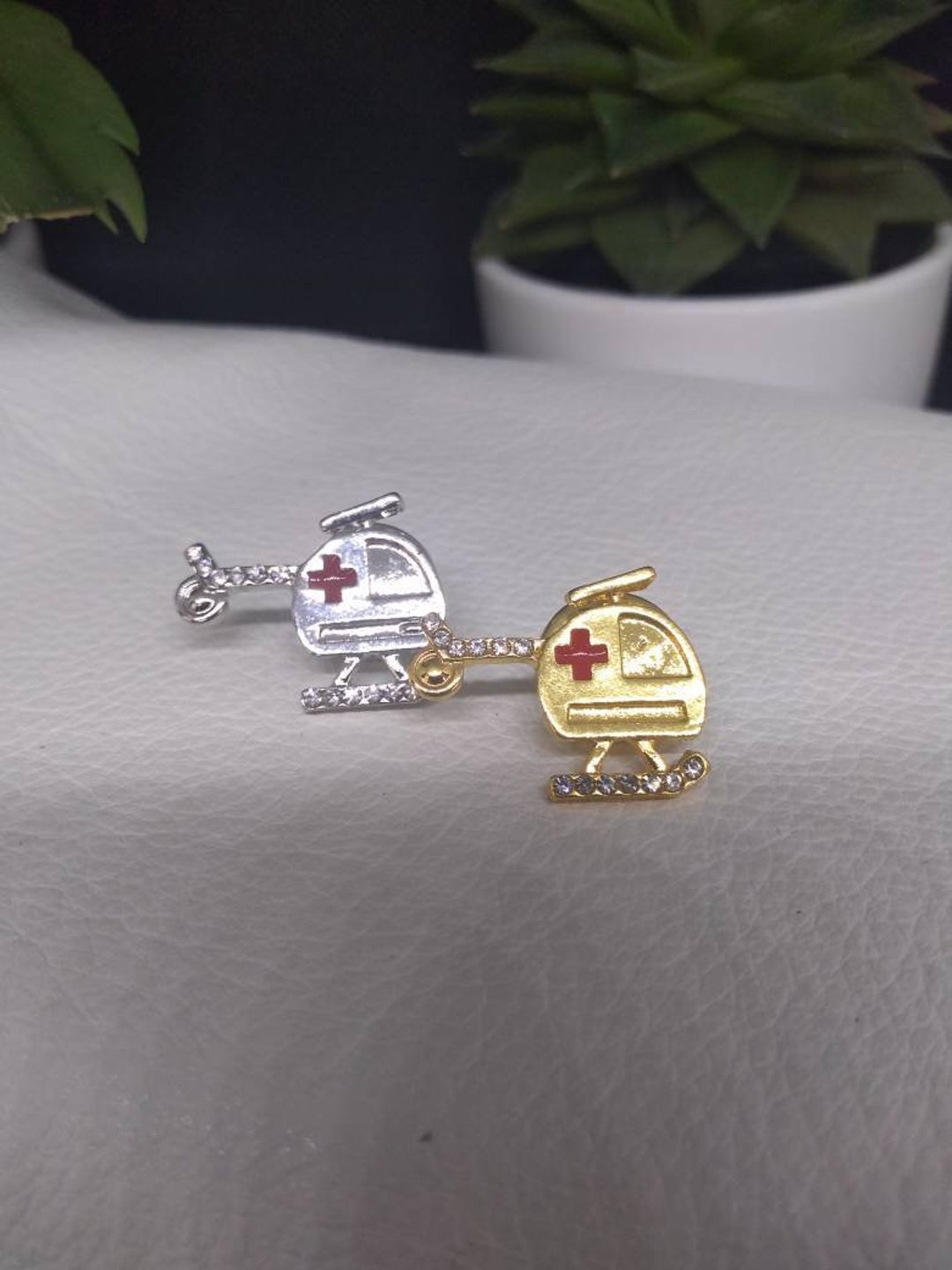 Helicopter EMTS Doctor Nurse Hospital Medical Pinback Pin Vintage First ...