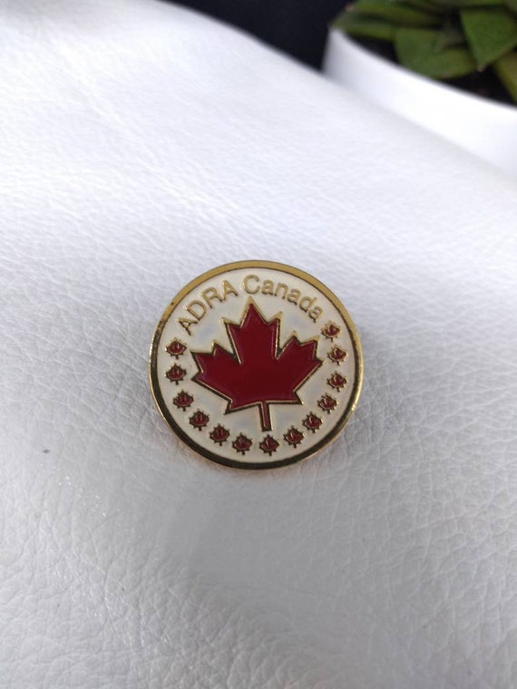 ADRA Canada Pin Canadian Maple Leaf Pinback vintage a… - Gem