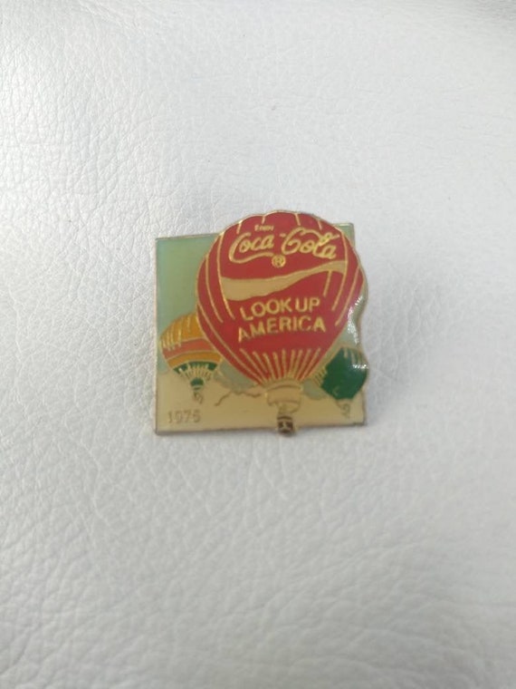 Hot Air Balloon Coca Cola Coke Antique Pinback Vintage Bottle Etsy