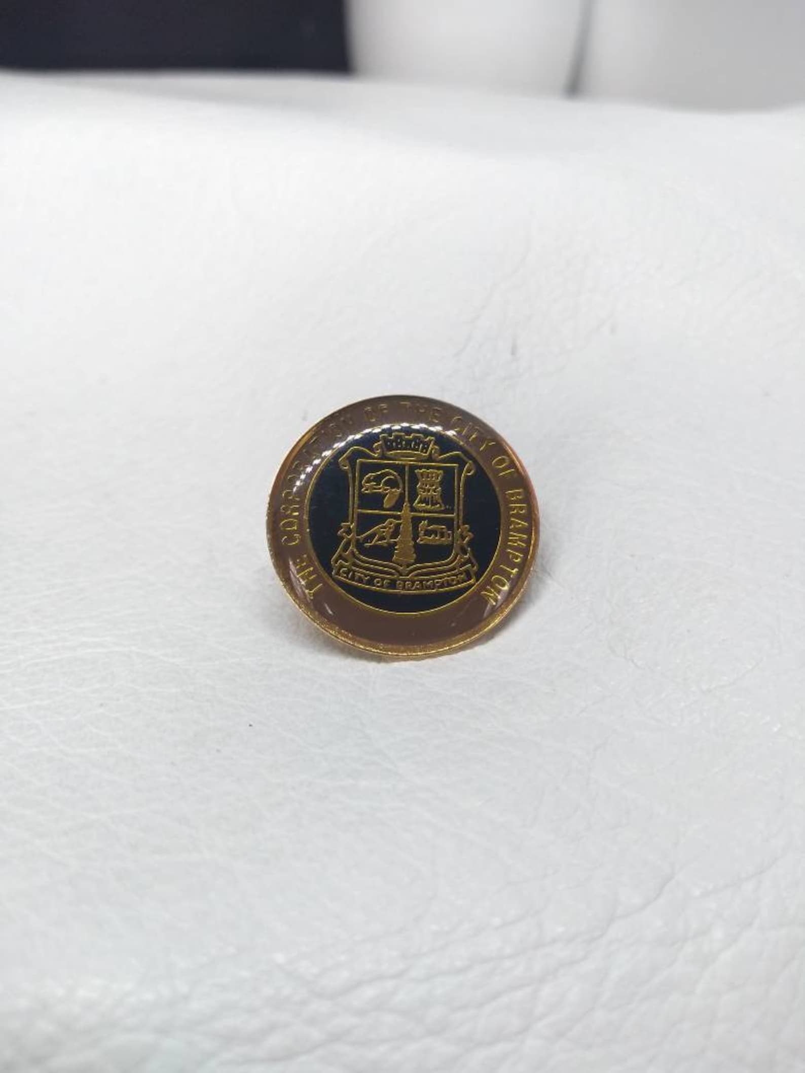 City of Brampton Flag Ontario Provincial Pin Canada Pinback - Etsy UK