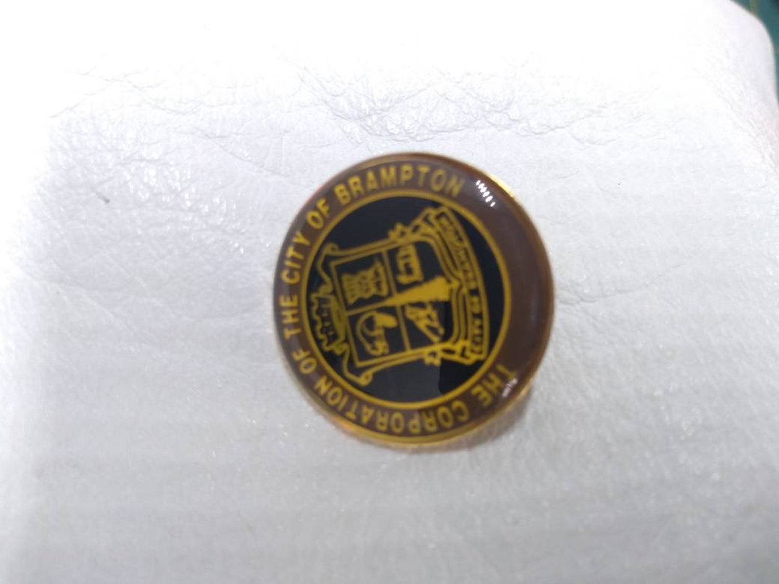 City of Brampton Flag Ontario Provincial Pin Canada Pinback - Etsy UK