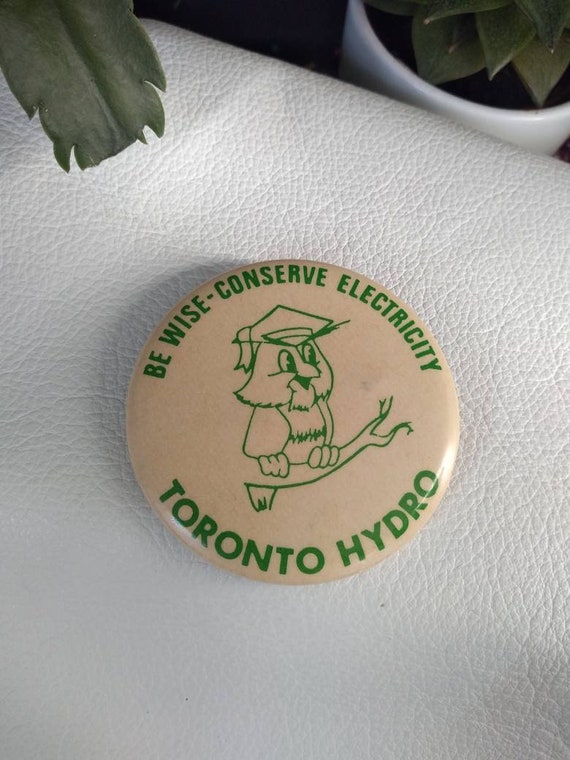 Be Wise-Conserve Electricity Toronto Hydro Antique Bu… - Gem