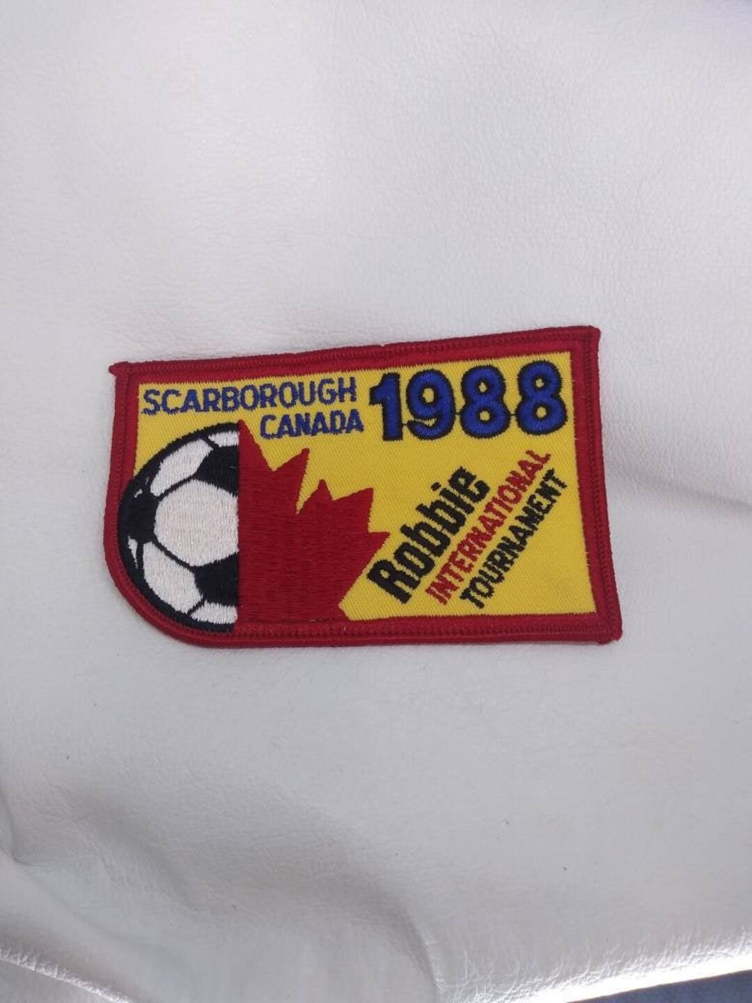 1988 Scarborough Robbie Patch Badge Canada Soccer FC Football Club ...