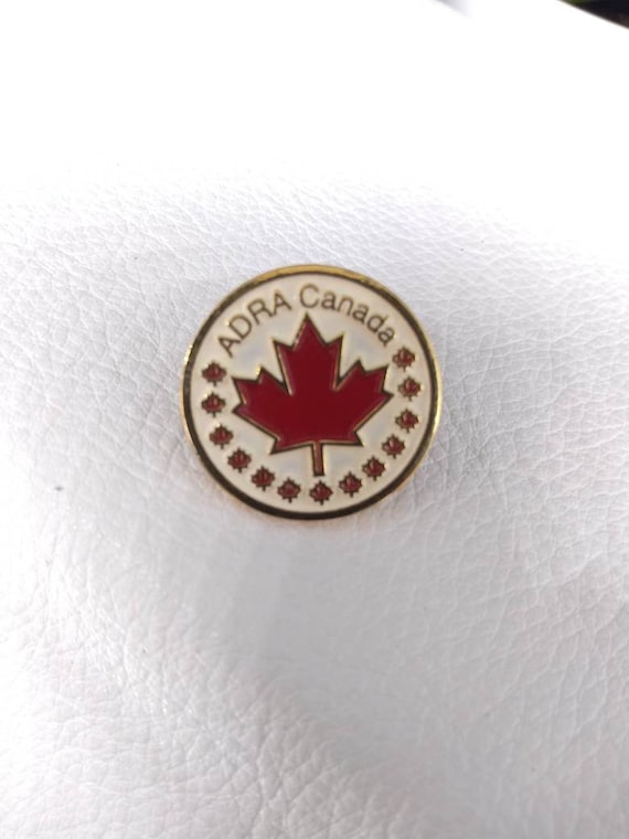 ADRA Canada Pin Canadian Maple Leaf Pinback vintage a… - Gem