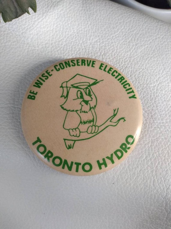 Be Wise-Conserve Electricity Toronto Hydro Antique Bu… - Gem