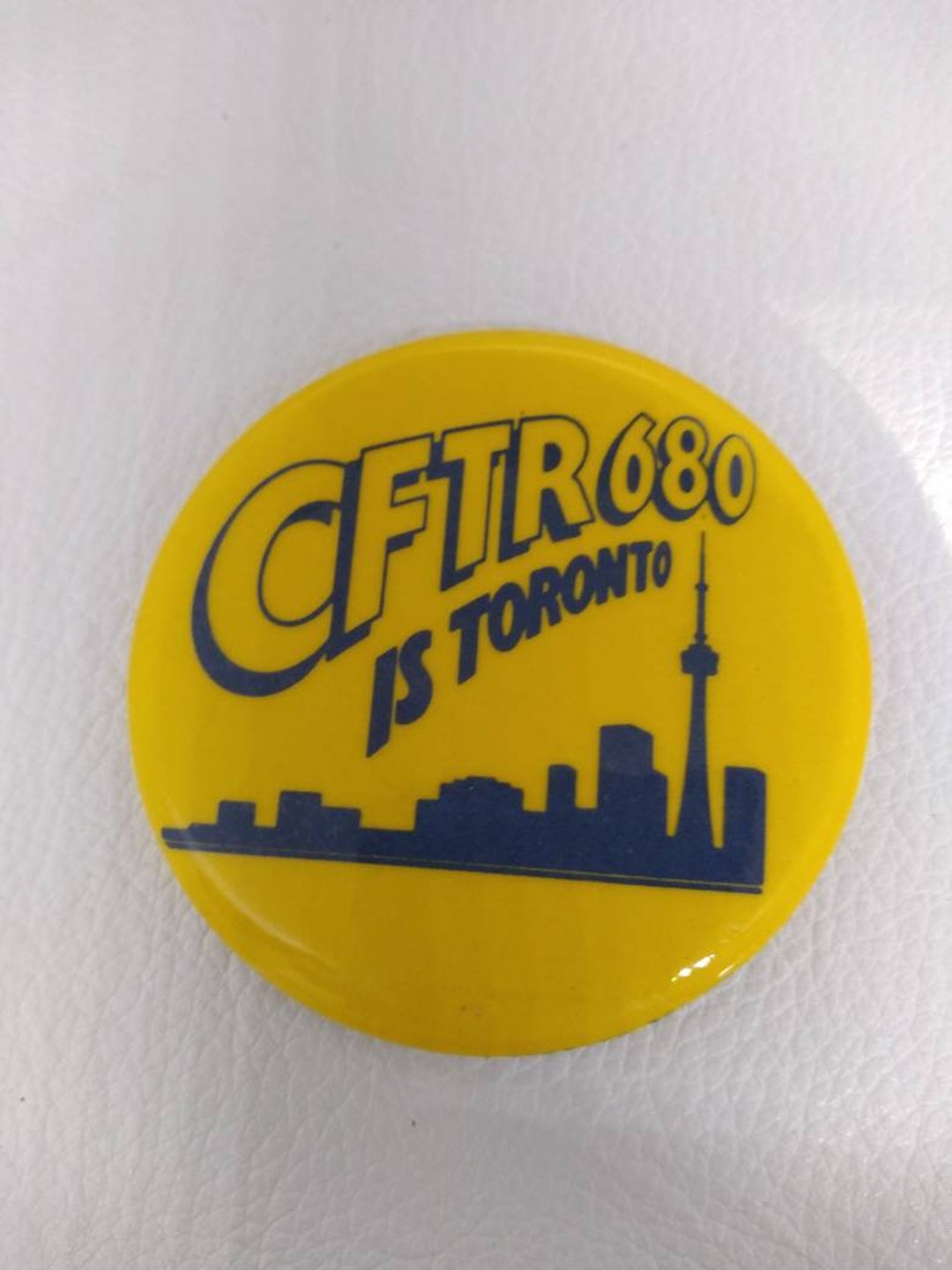 CFTR 680 is Toronto Antique Button Pinback Popper Pin Vintage - Etsy Canada