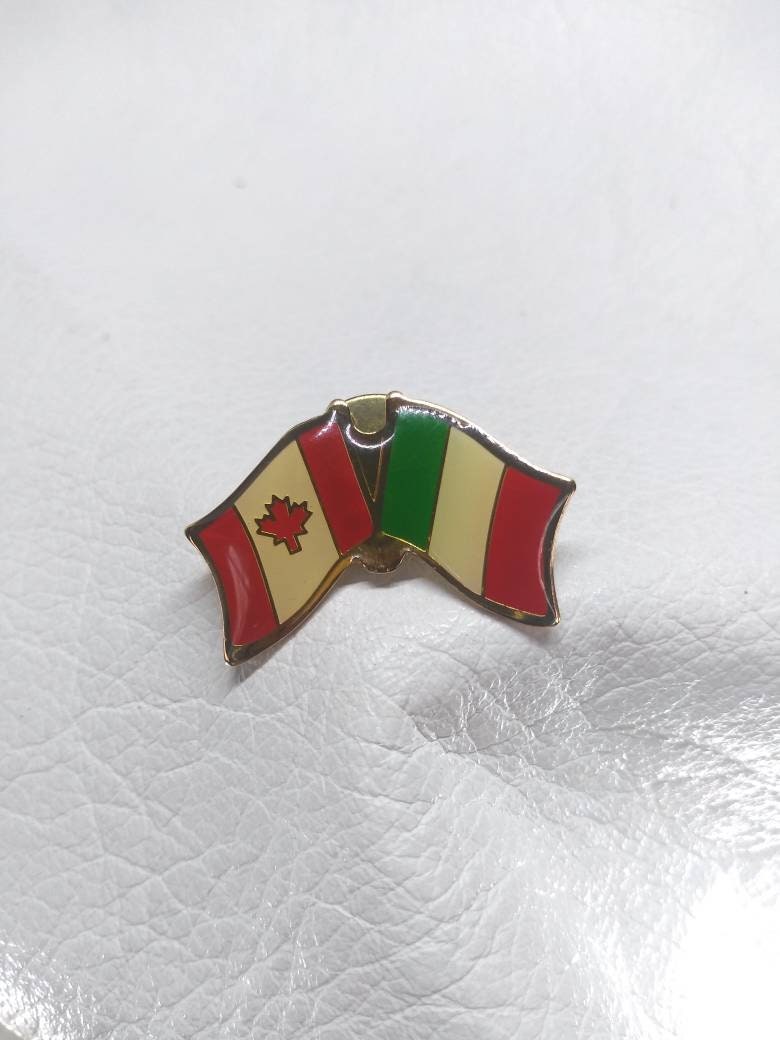 Italian American And Canadian Flag