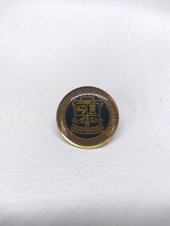 City of Brampton Flag Ontario Provincial Pin Canada Pinback - Etsy