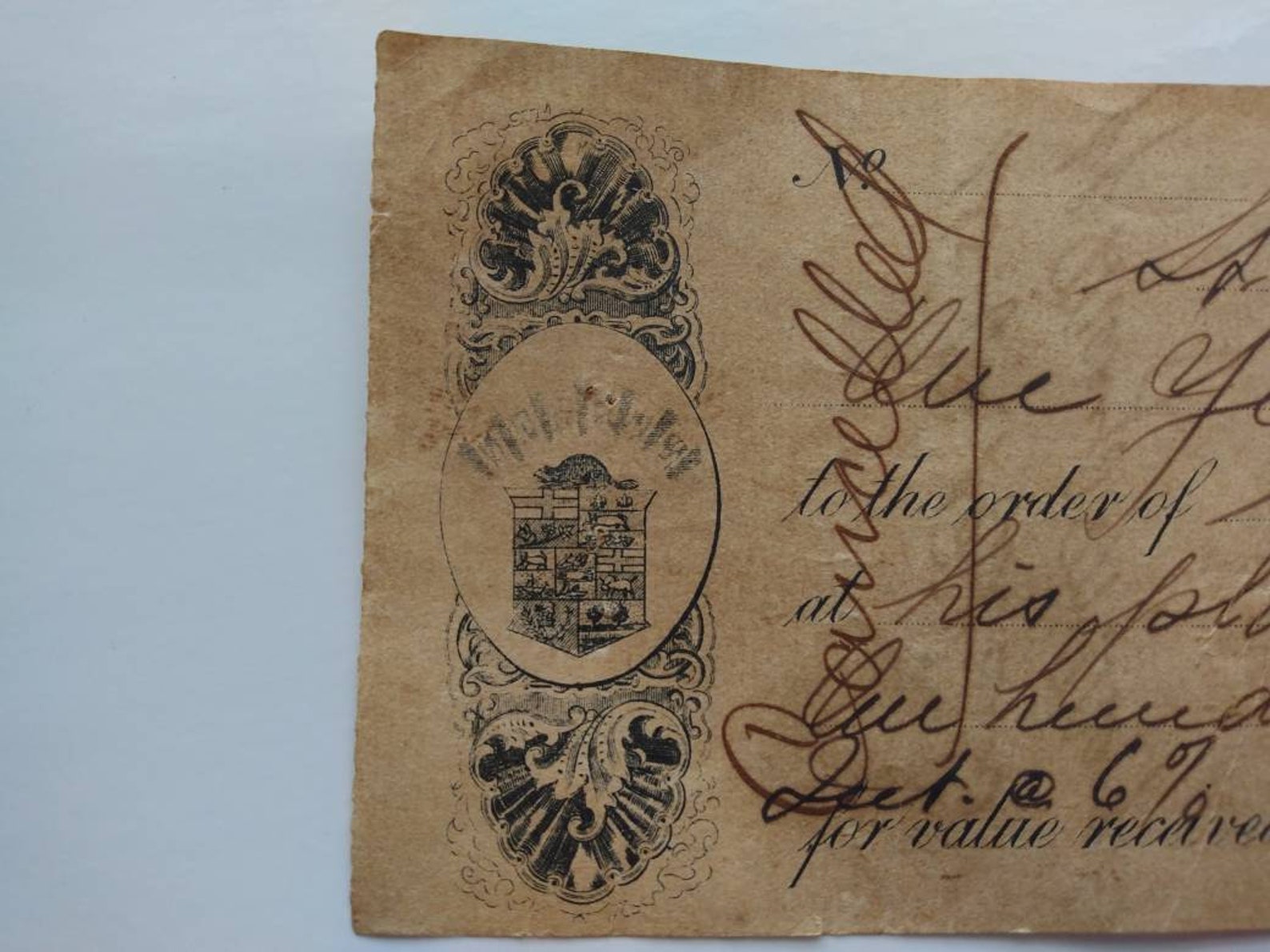 1911 Promissory Note Record for 100 Dollars Vintage Bank - Etsy