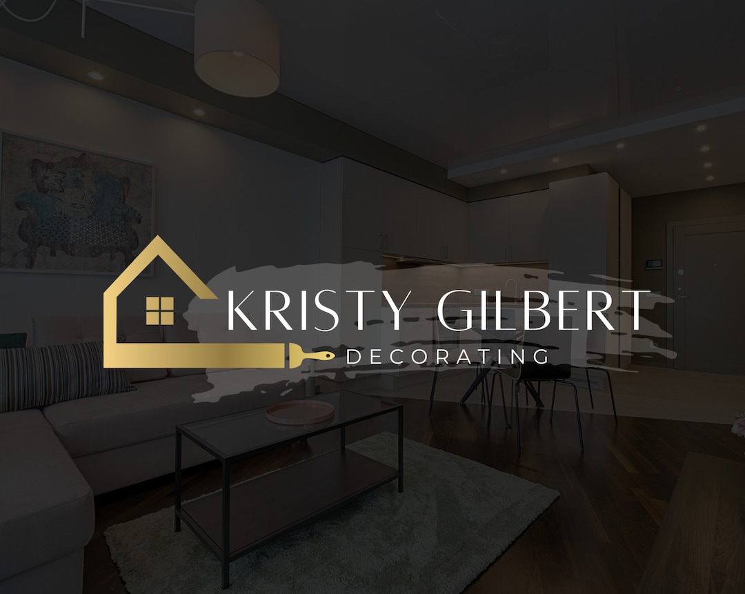 House Decoration Logo, DIY House Logo, Paint Brush Logo, Home ...