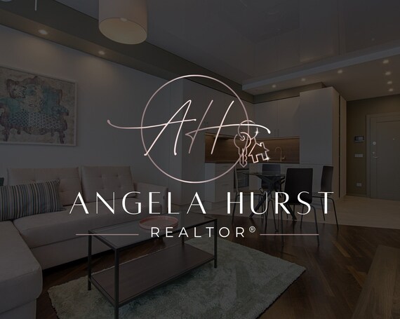 Rose Gold Realtor Logo House Logo Design Modern Real Estate - Etsy
