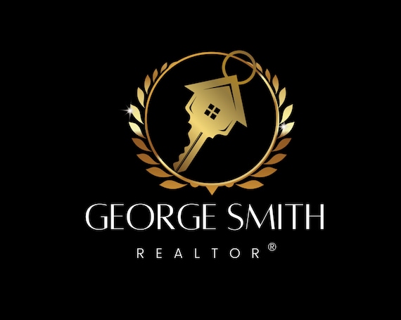 Gold Realtor Logo Signature Logo Design Real Estate Logo | Etsy