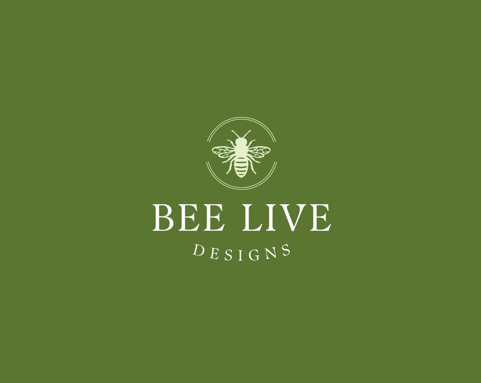 Green Bee Logo Nature Branding Design Organic Honey Logo - Etsy