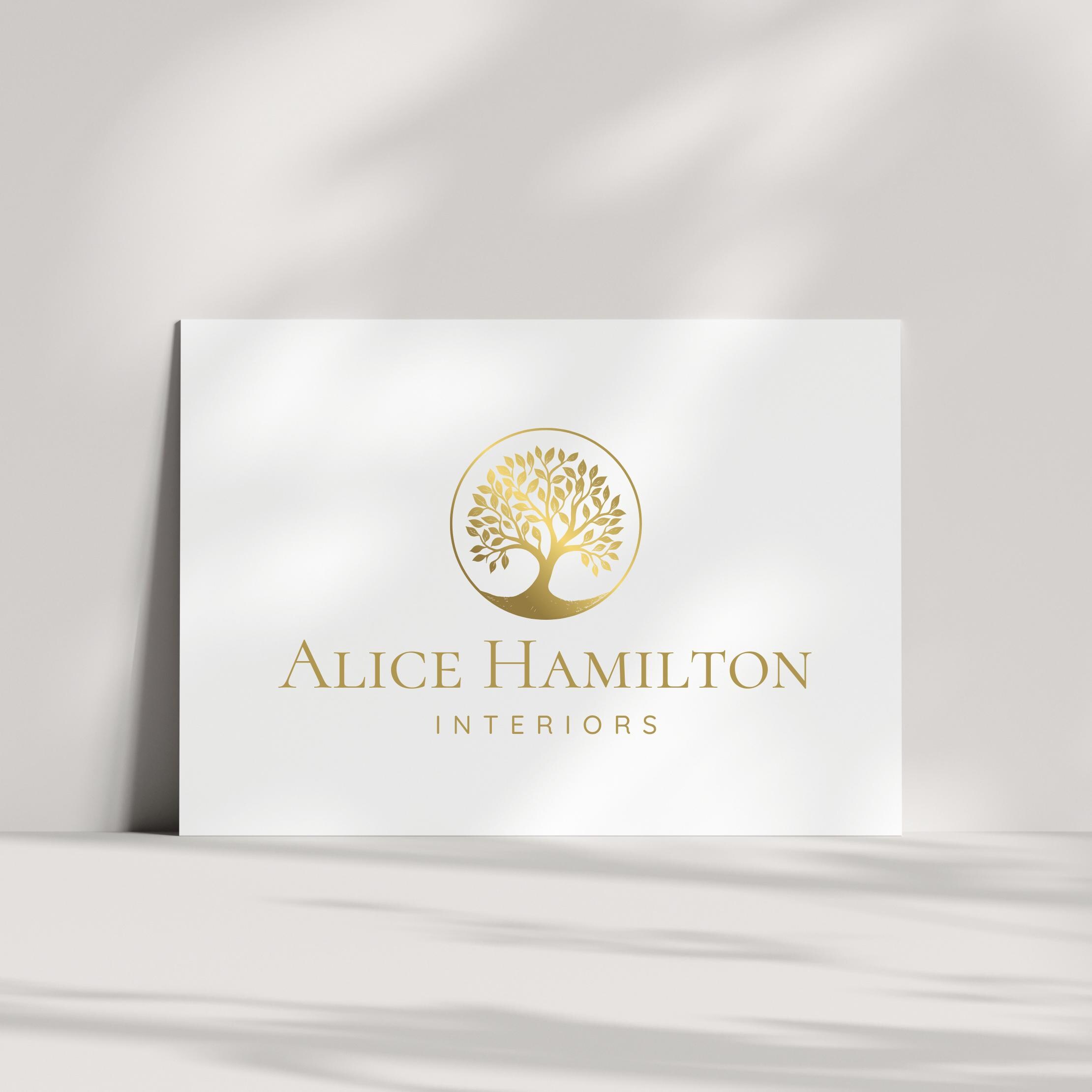 Gold Tree Logo Branding Kit, Canva Template, Editable Business Logo ...