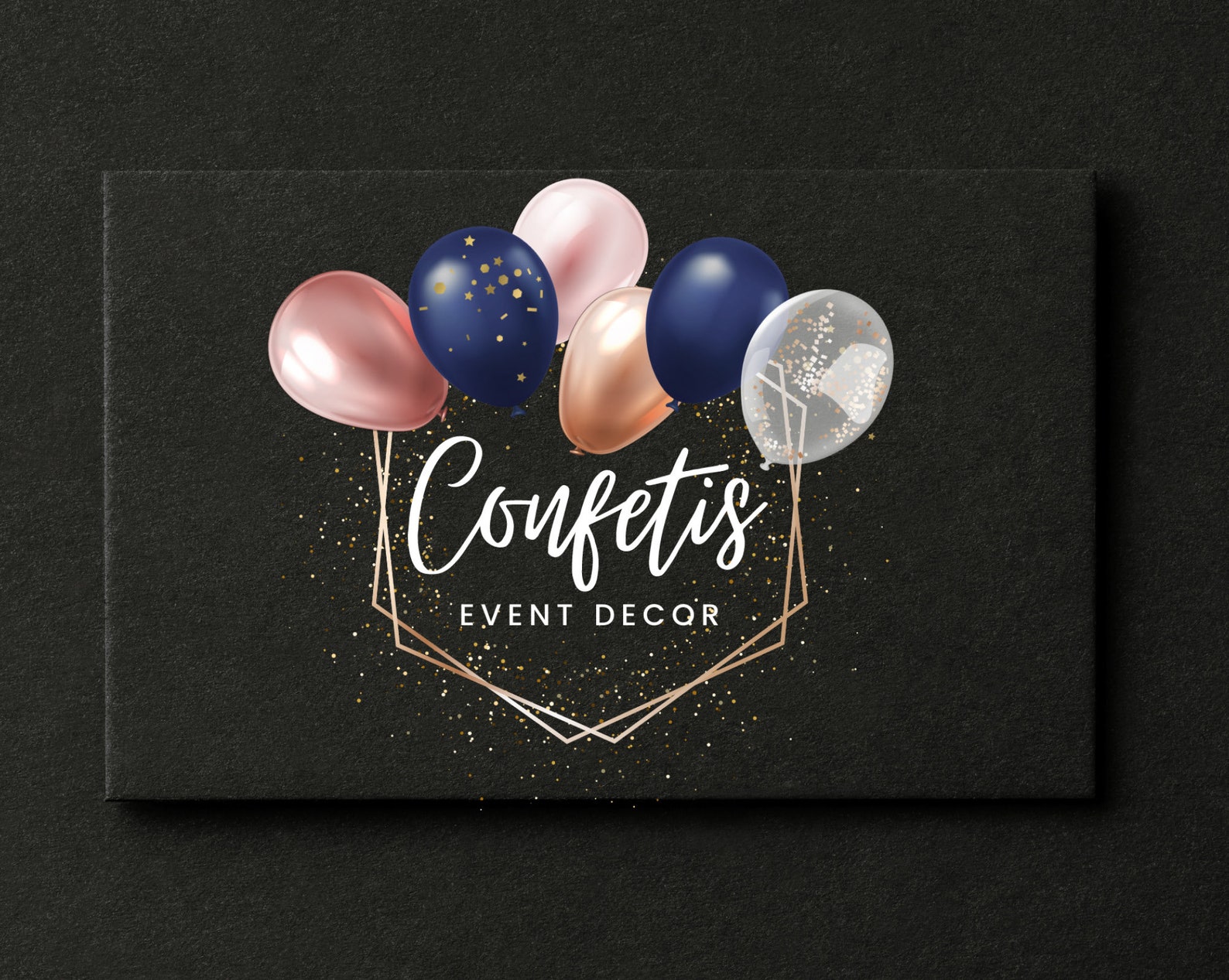 Balloon Logo Design Party Decor Logo Template Event - Etsy
