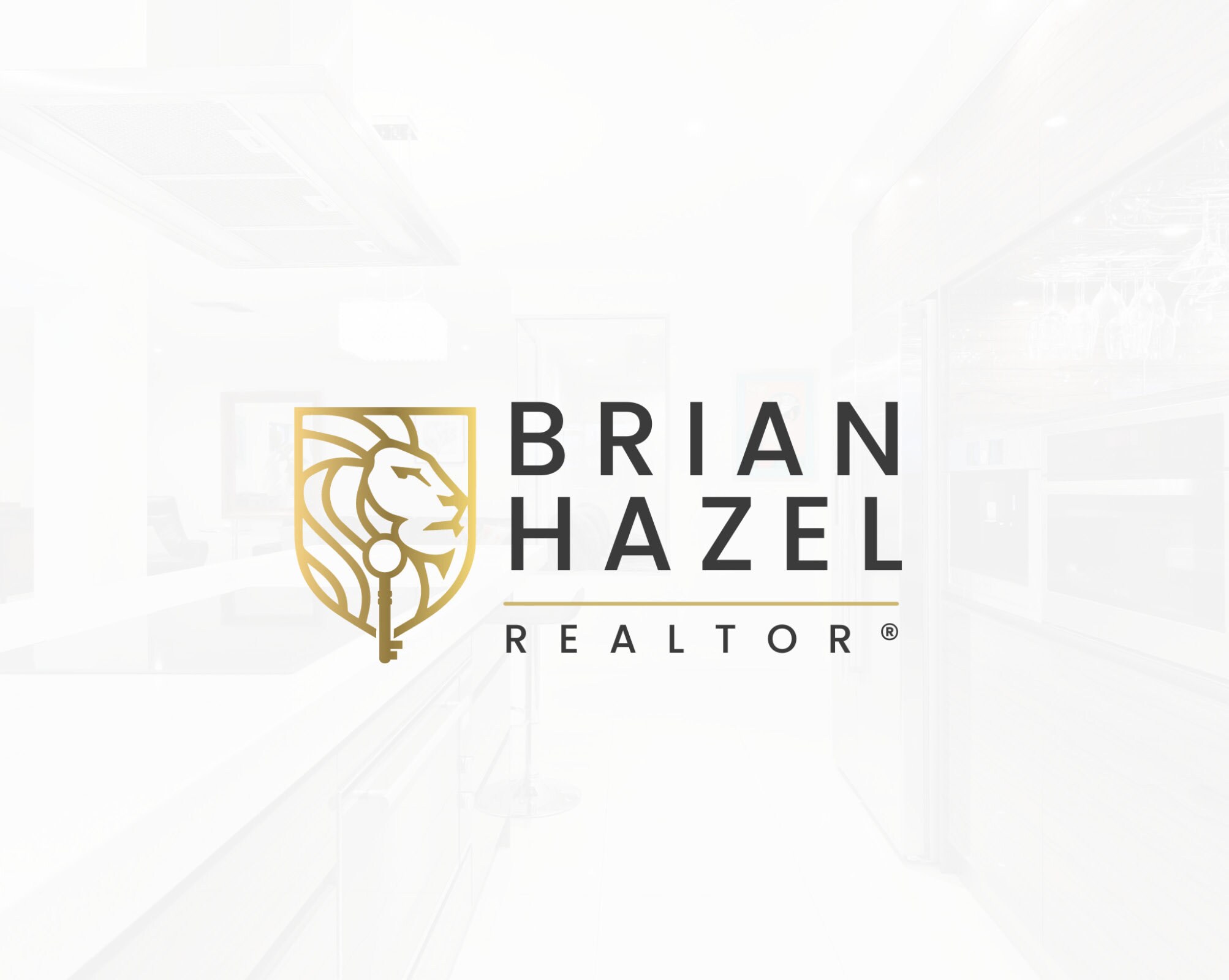 Gold Realtor Logo Design Lion and Key Logo Real Estate - Etsy