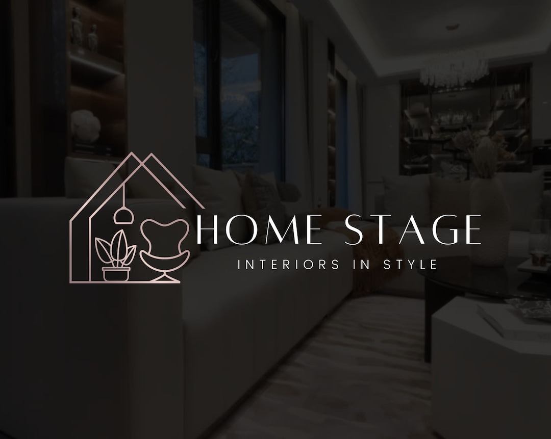 Home Staging Logo, Interior Design Logo, Home Furniture Logo Design ...