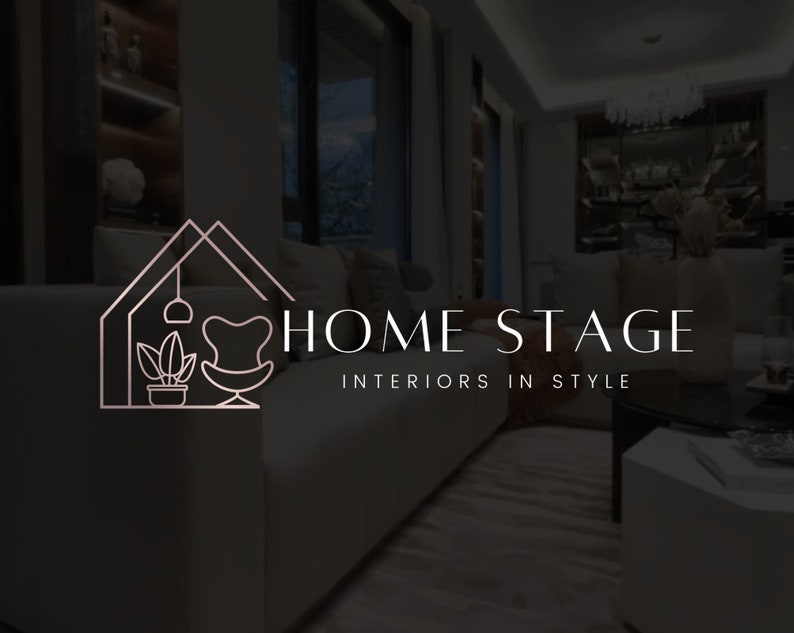 Home Staging Logo Interior Design Logo Home Furniture Logo - Etsy