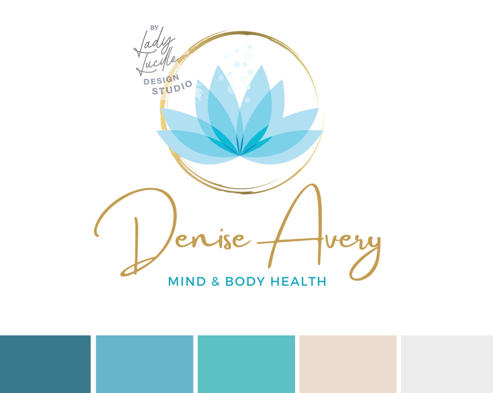Lotus Logo Design Template, Wellness Branding Kit, Customizable Logo ...