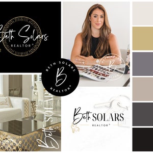 Gold Realtor Logo - Realtor Brand Design - Modern Real Estate Logo ...