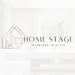 Modern Home Staging Logo: Interior Design Canva Template - Etsy