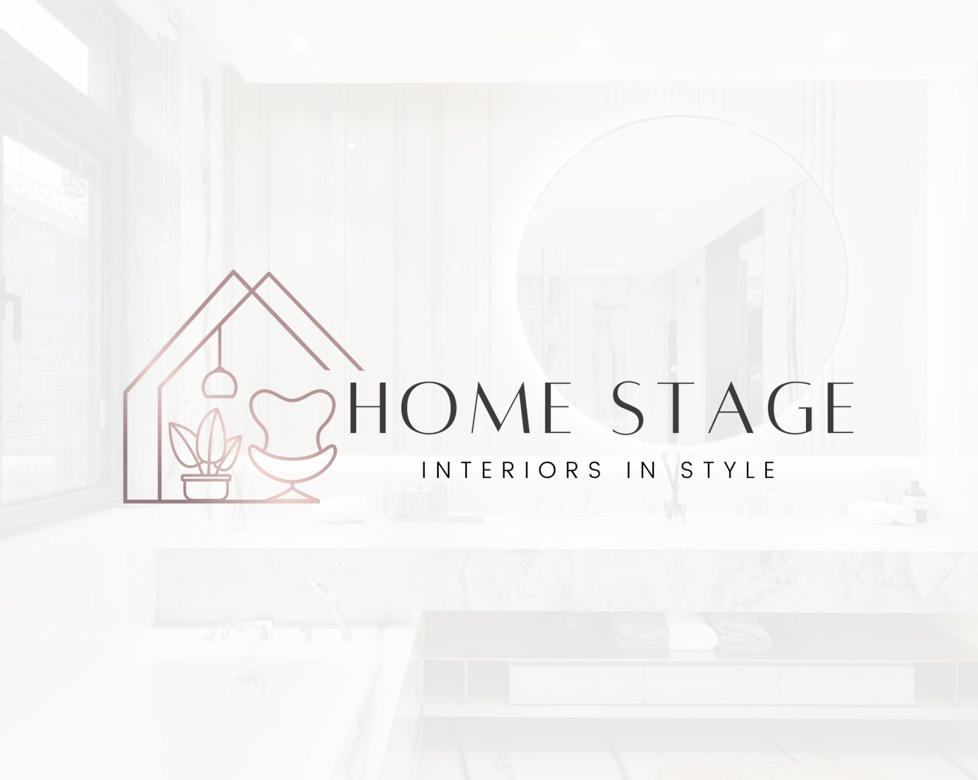 Home Staging Logo Interior Design Logo Home Furniture Logo - Etsy