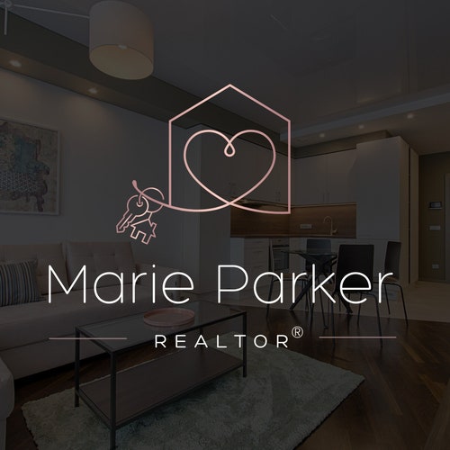 Key Logo Design Realtor Logo Template Real Estate Brand - Etsy