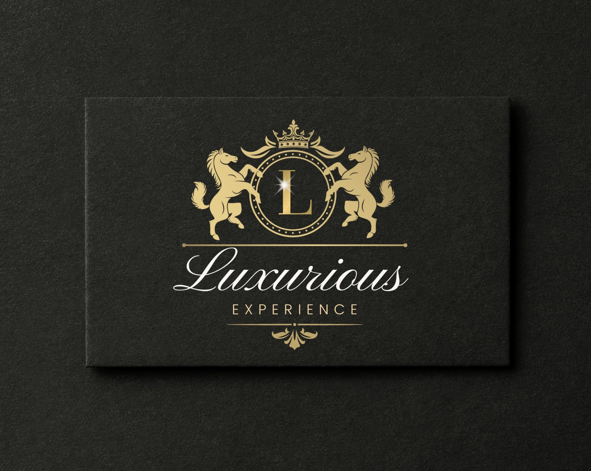Gold Crown Crest Logo Luxury Logo Design Wedding Logo Event - Etsy