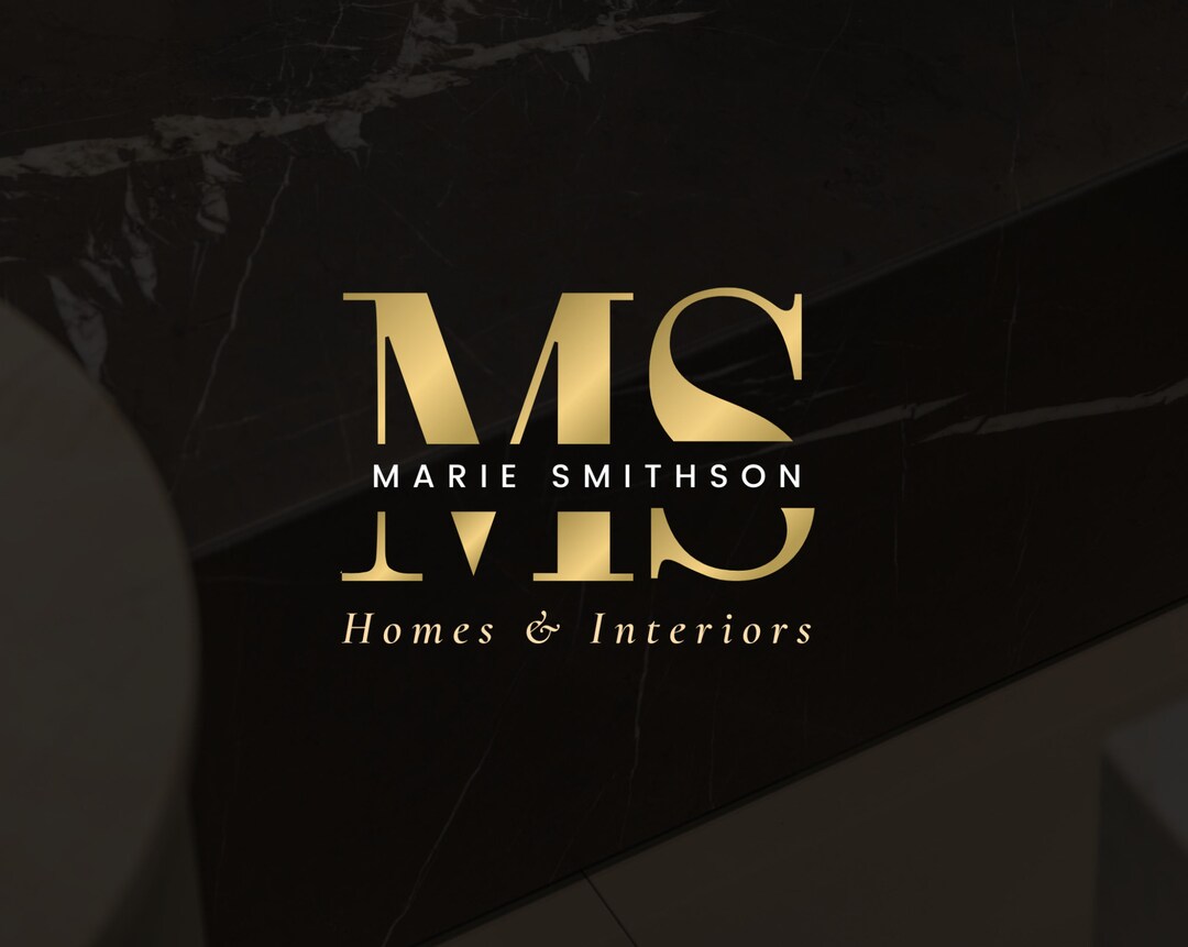 Gold Monogram Logo Design Template, Gold Letters Logo, Branding Kit ...