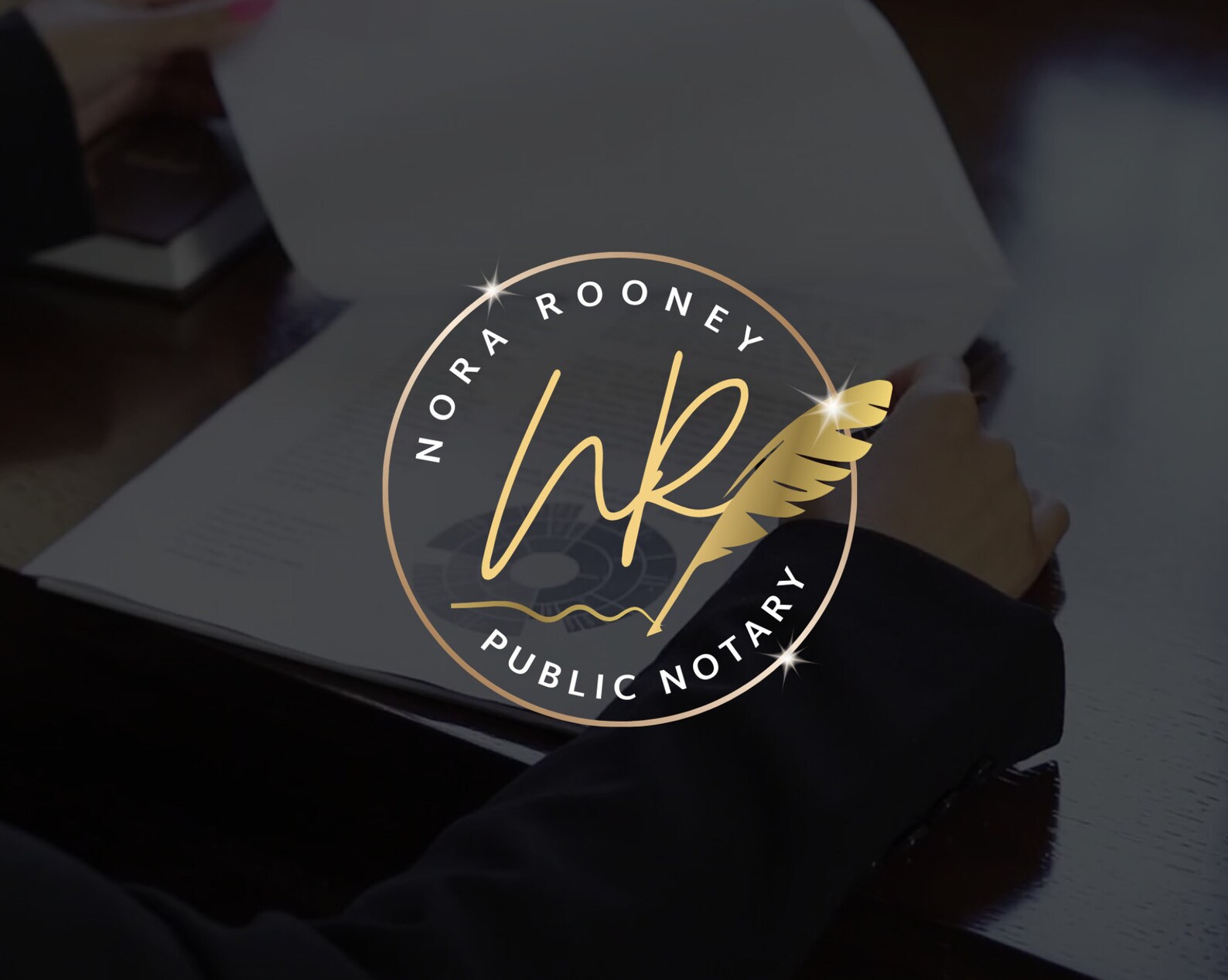 Public Notary Logo Design, Canva Legal Logo, Brand Template With Quill ...
