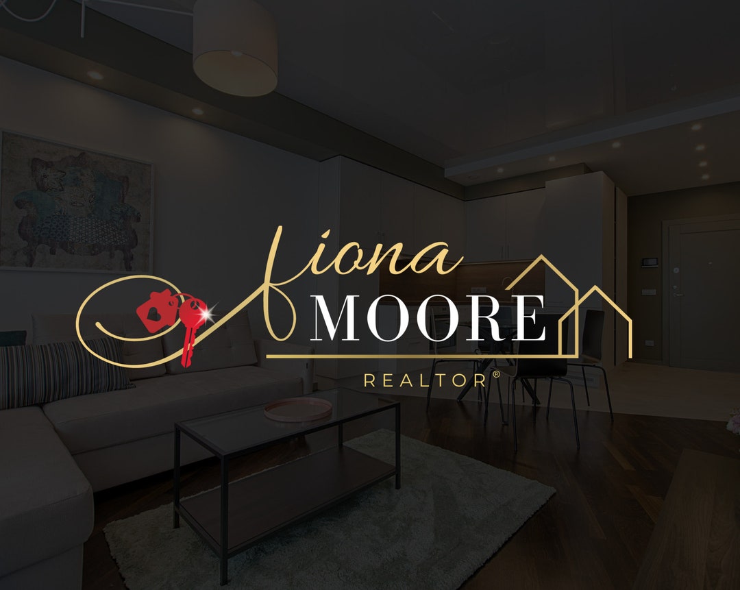 Realtor Logo Design, Real Estate Logo and Branding Template, Gold Key ...