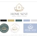 Home Nest Logo, House Logo Design, Property Logo, Real Estate Logo and ...