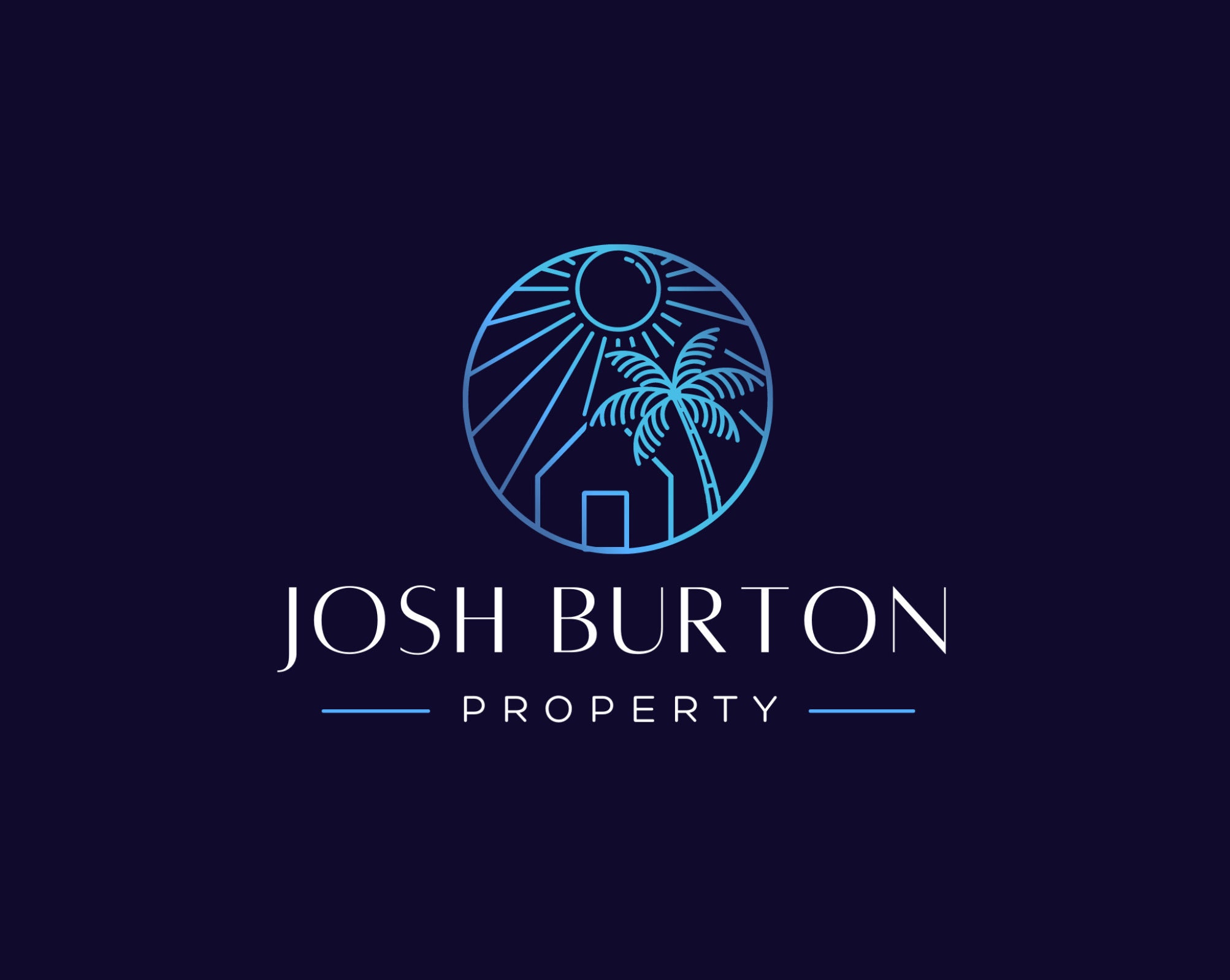 Beach House Logo: Nautical Real Estate Branding Canva Template - Etsy