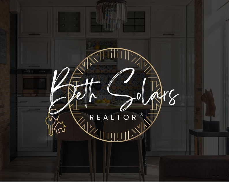 Gold Realtor Logo Realtor Brand Design Modern Real Estate - Etsy
