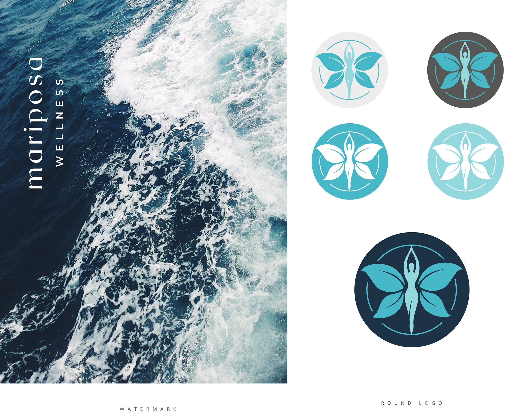 Butterfly Wellness Logo Template: DIY Branding Design (canva PDF) - Etsy