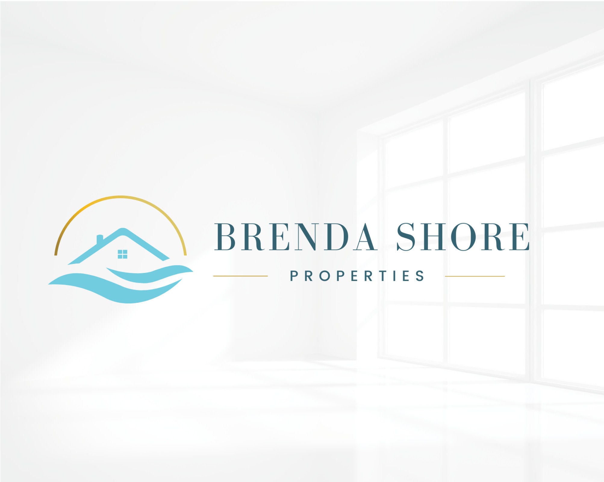 Sea House Logo Vacation House Logo Rentals Logo Design - Etsy