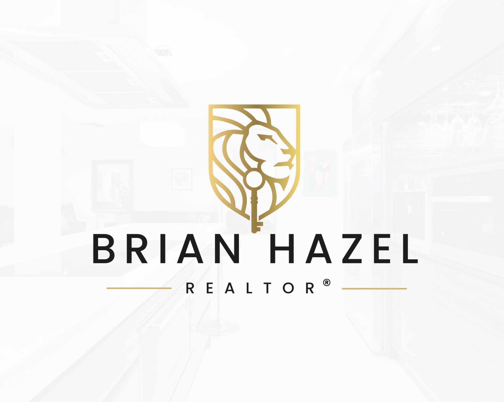 Gold Realtor Logo Design Lion and Key Logo Real Estate - Etsy